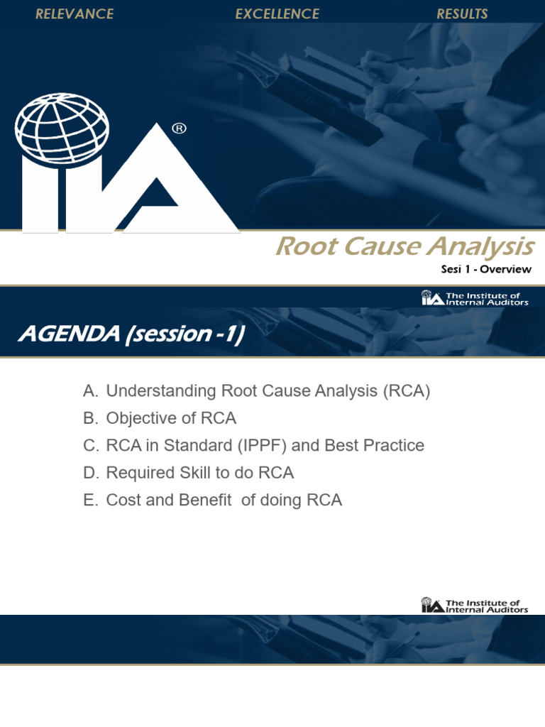 Root Cause Analysis - Day 1 - IIA Indonesia | PDF | Internal Audit | Audit