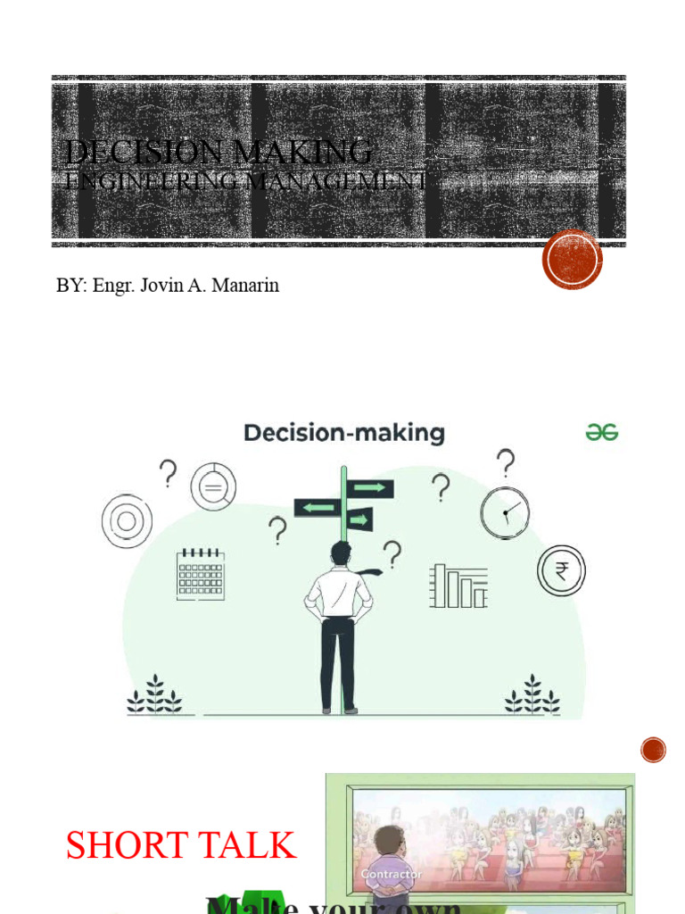 DECISION MAKING Engineering Management WEEK 3 | PDF