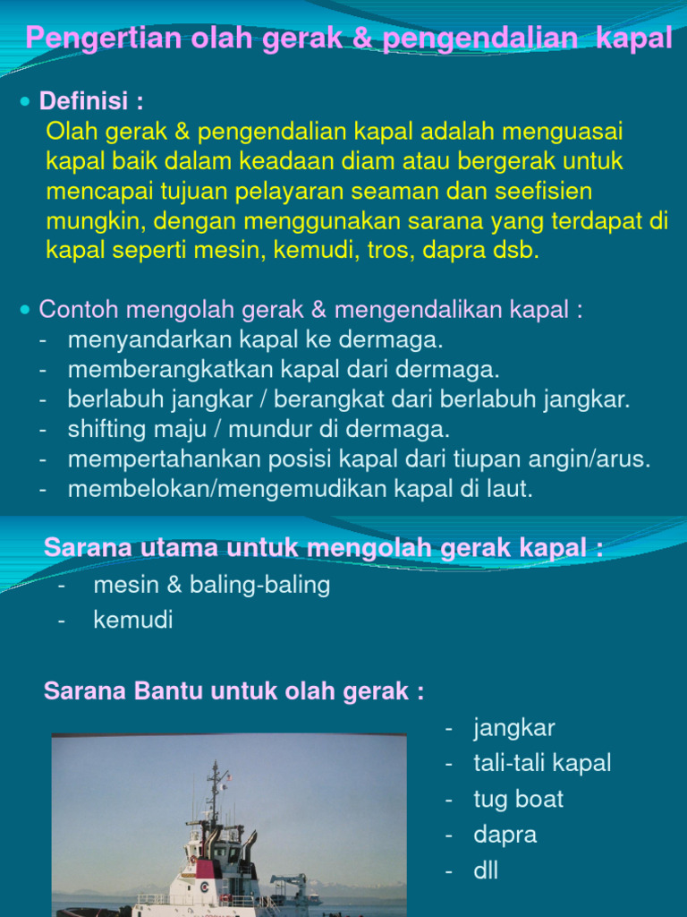 Olah Gerak & Peng. Kapal - I | PDF