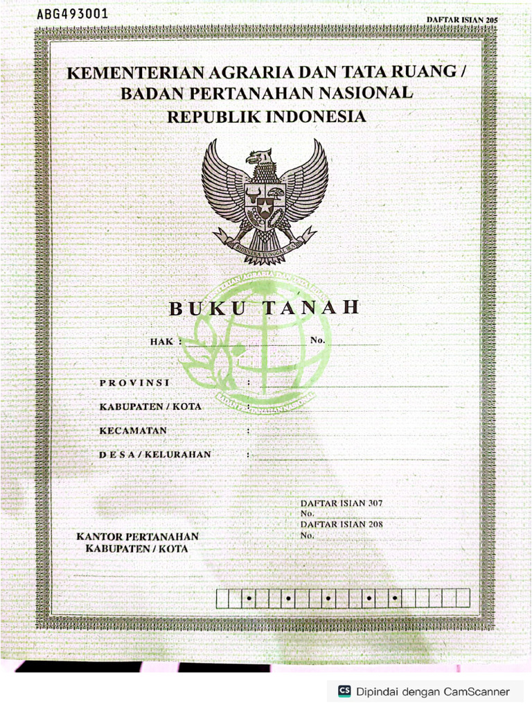 Buku Tanah SHM | PDF