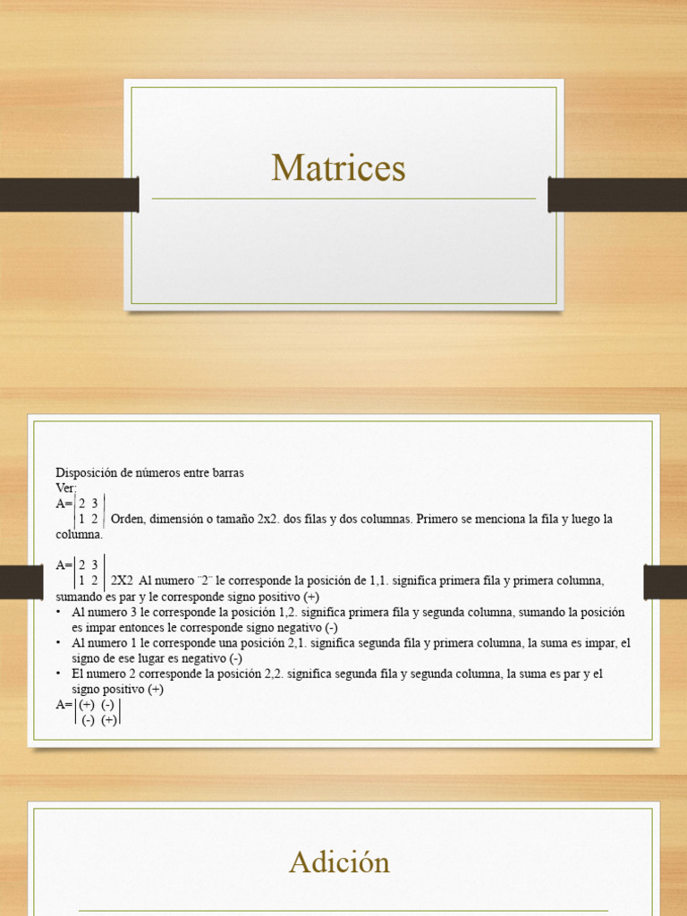 Operaciones Básicas con Matrices | PDF | Matriz (Matemáticas) | Álgebra