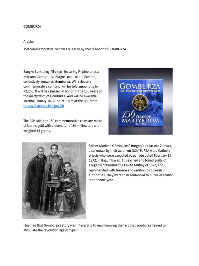 History Gomburza | PDF