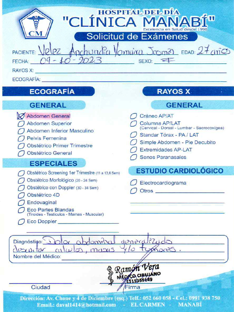 Orden de Ecografia | PDF