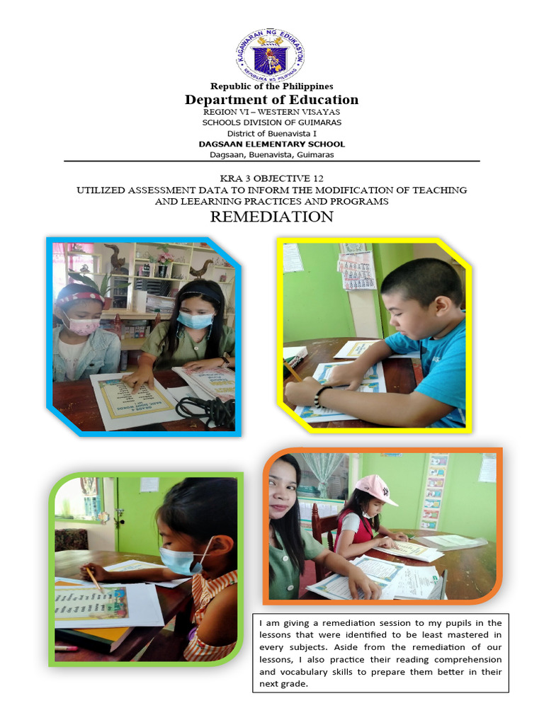 Remediation | PDF | Learning | Rhythm