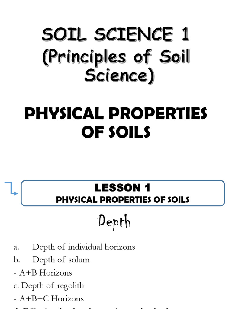 Understanding Soil Properties and Texture | PDF | Soil | Density
