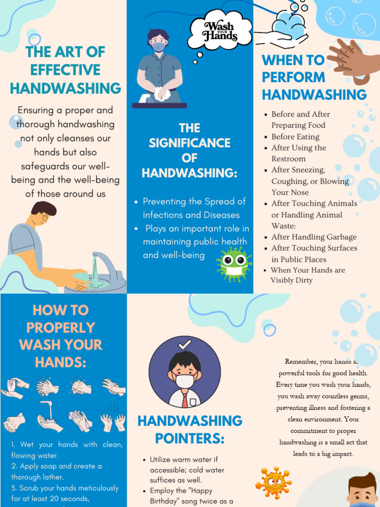 Handwashing Pamphlet | PDF | Wellness