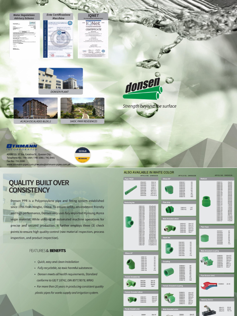 Donsen PPR Brochure | PDF