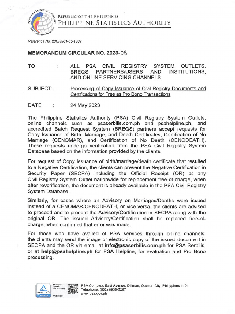 MC No. 2023 08 | PDF