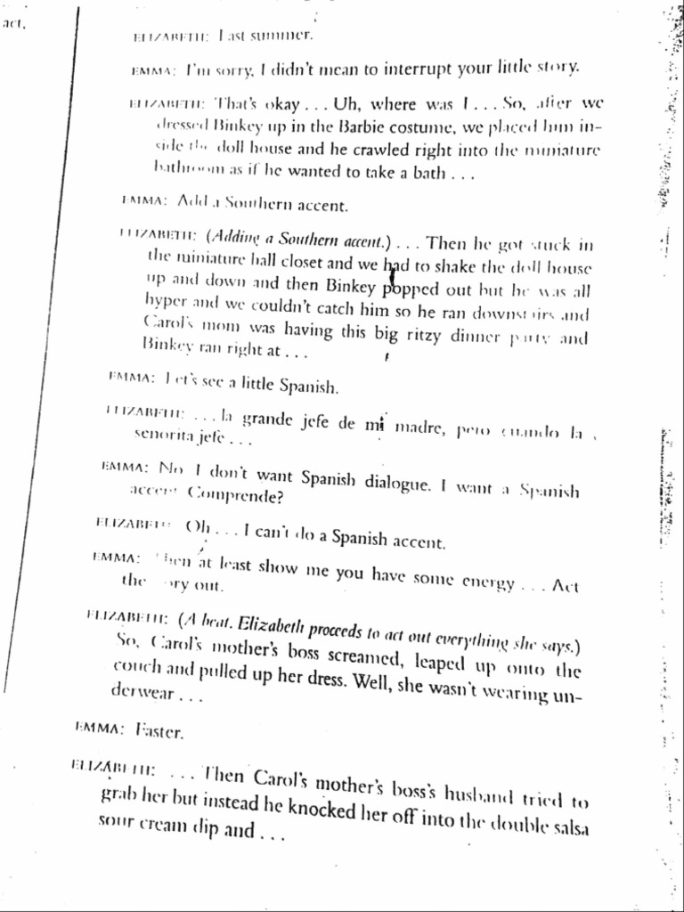 Emma and Elizabeth Script | PDF