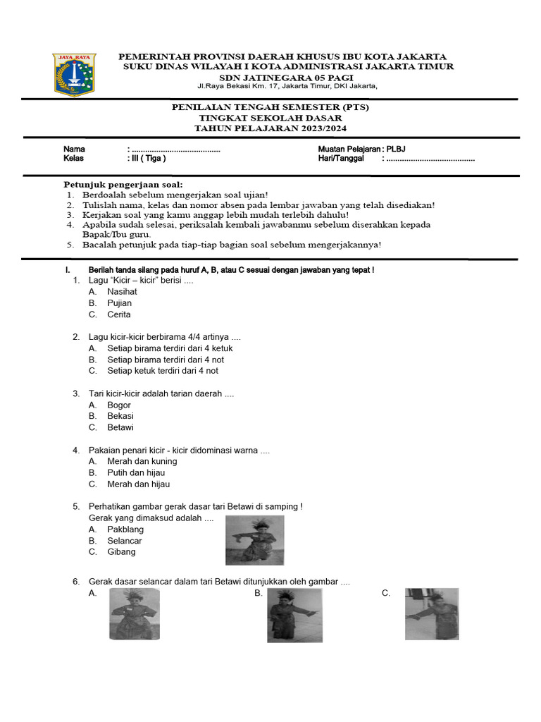 PTS PLBJ Kelas 3 | PDF | Art