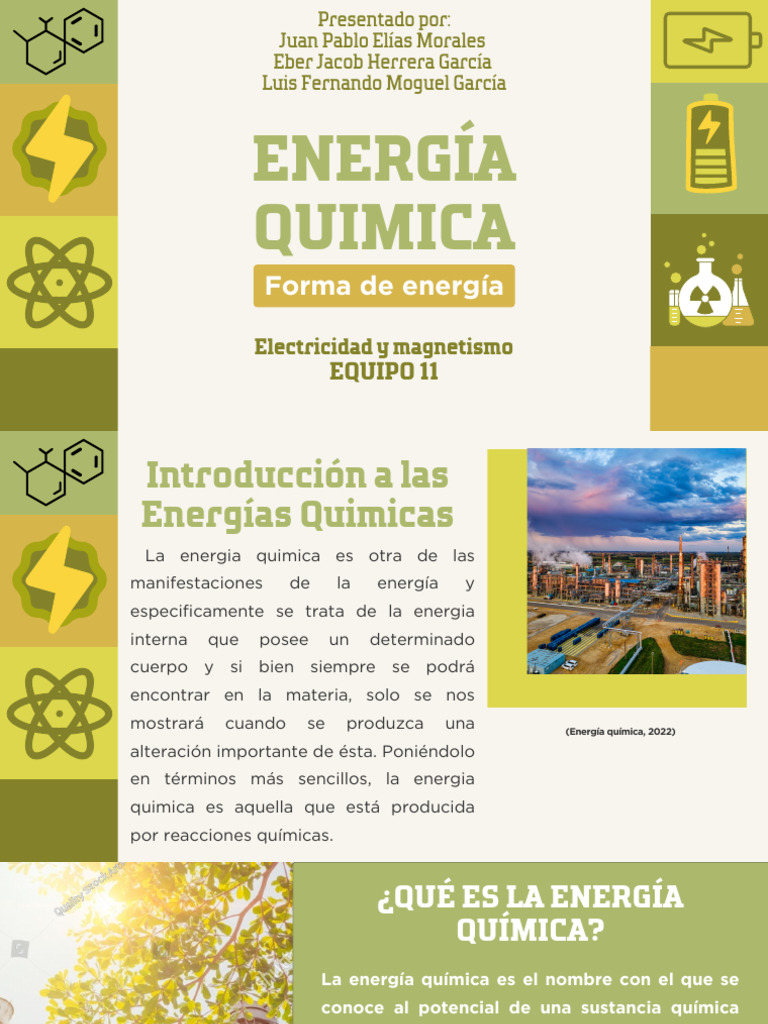 Energía Química EQUIPO 11 | PDF | Hogar, jardinería y bricolaje ...