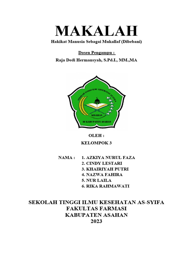 Hakikat Mukallaf dalam Islam | PDF | Agama & Spiritualitas