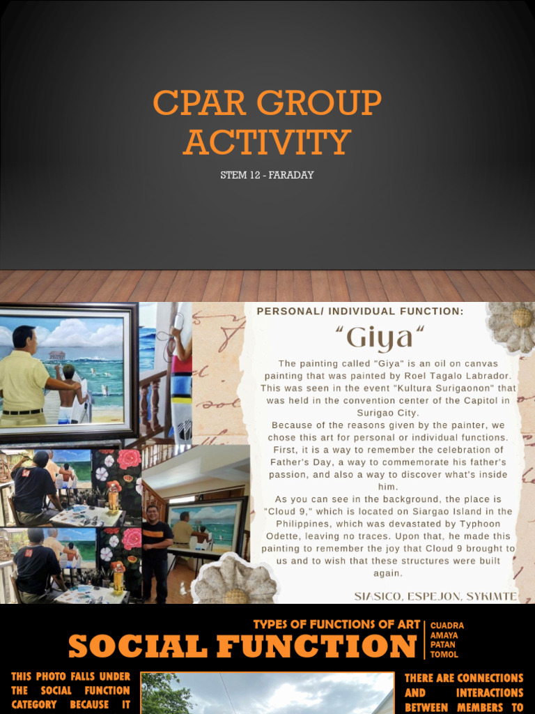 Cpar Faraday Group Act | PDF | The Arts