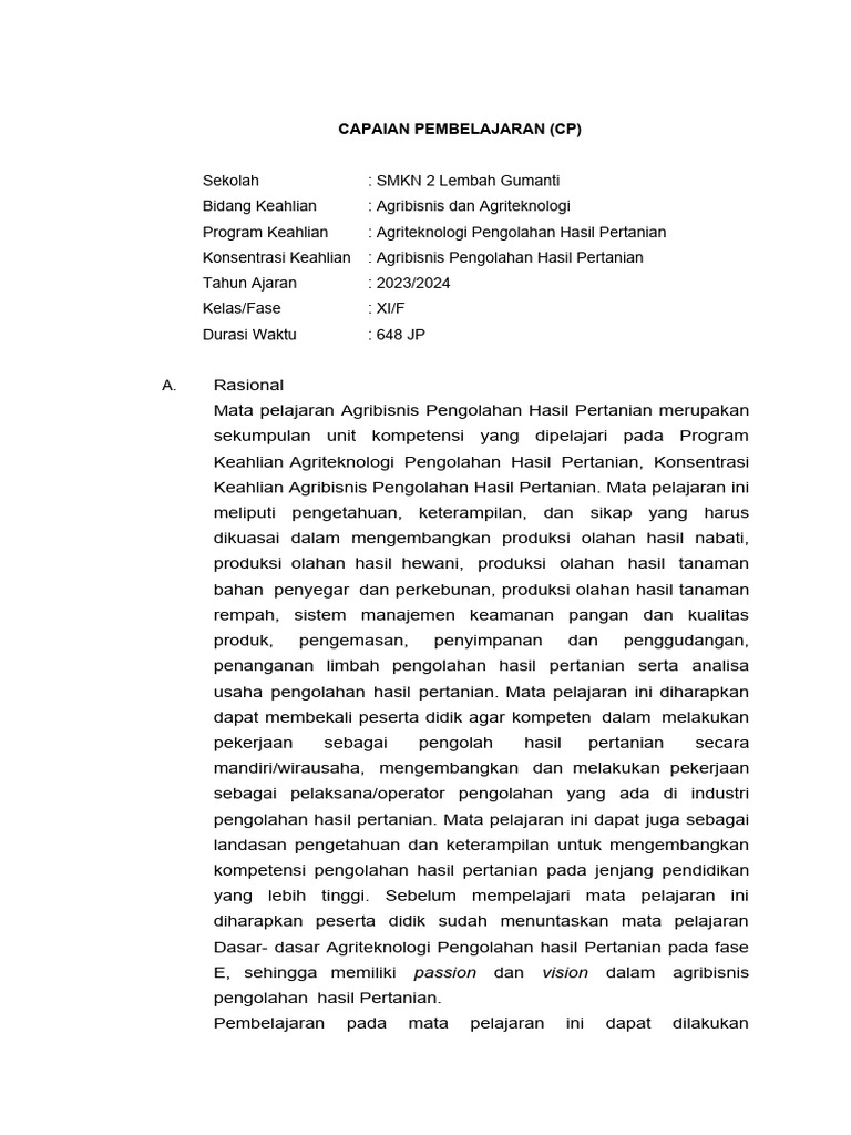 CP KK APHP Fase F | PDF