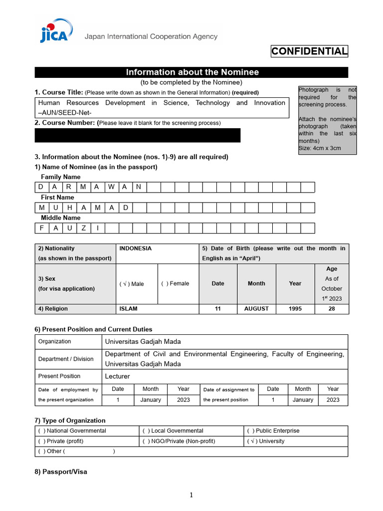 2 - For MI - FORM 1 - Final | PDF