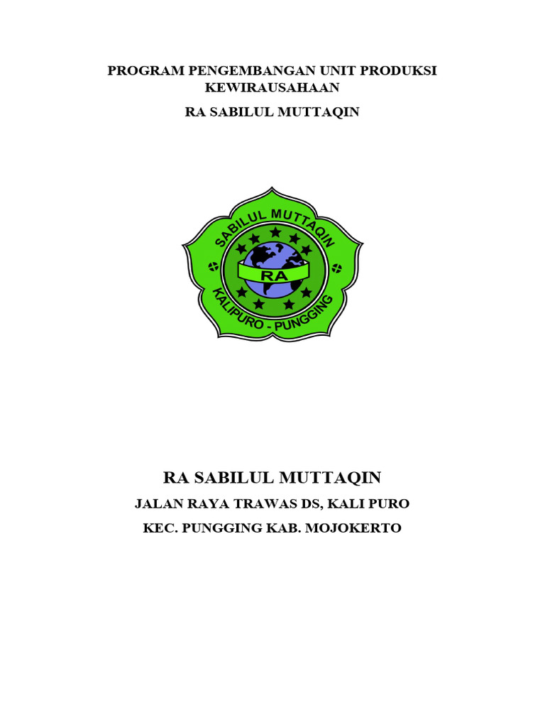 Program Pengembangan Unit Produksi Kewirausahaan | PDF