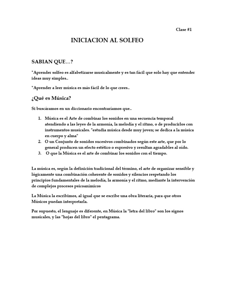 Iniciacion Al Solfeo | PDF | Clave | Ritmo Iniciacion Al Solfeo | PDF | Clave | Ritmo