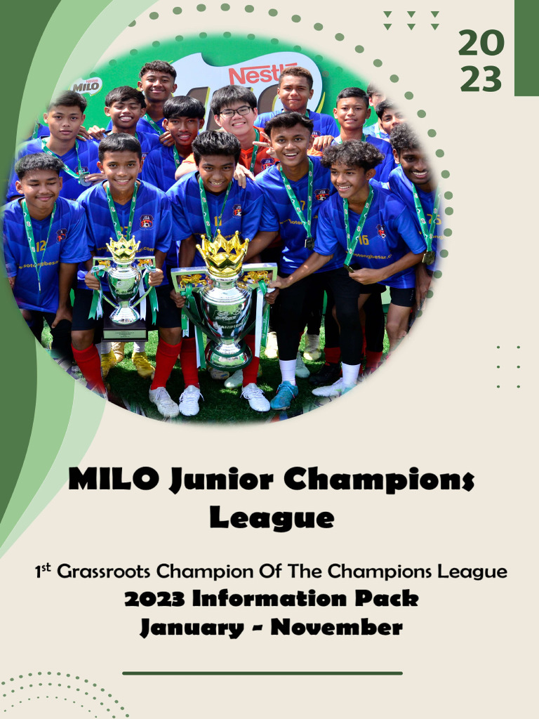 2023 Season B - Milo Junior Champions League - Info Pack - Compressed | PDF | Identity Document