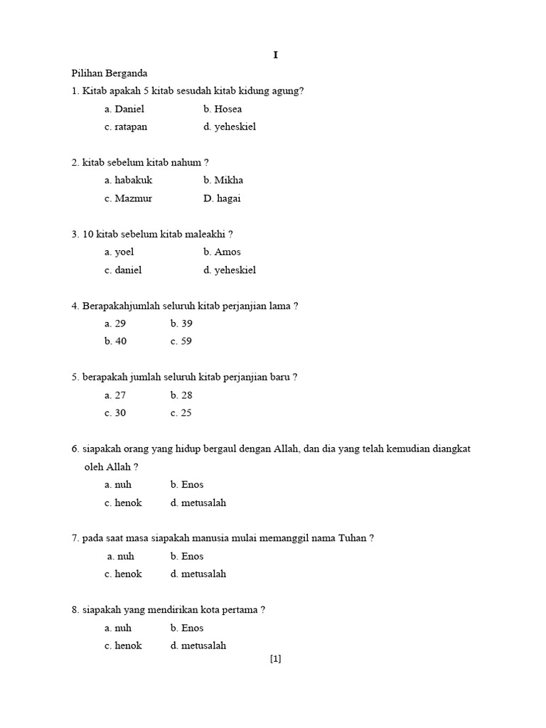 Soal PIA 2 | PDF | Ilmu Sosial | Sejarah