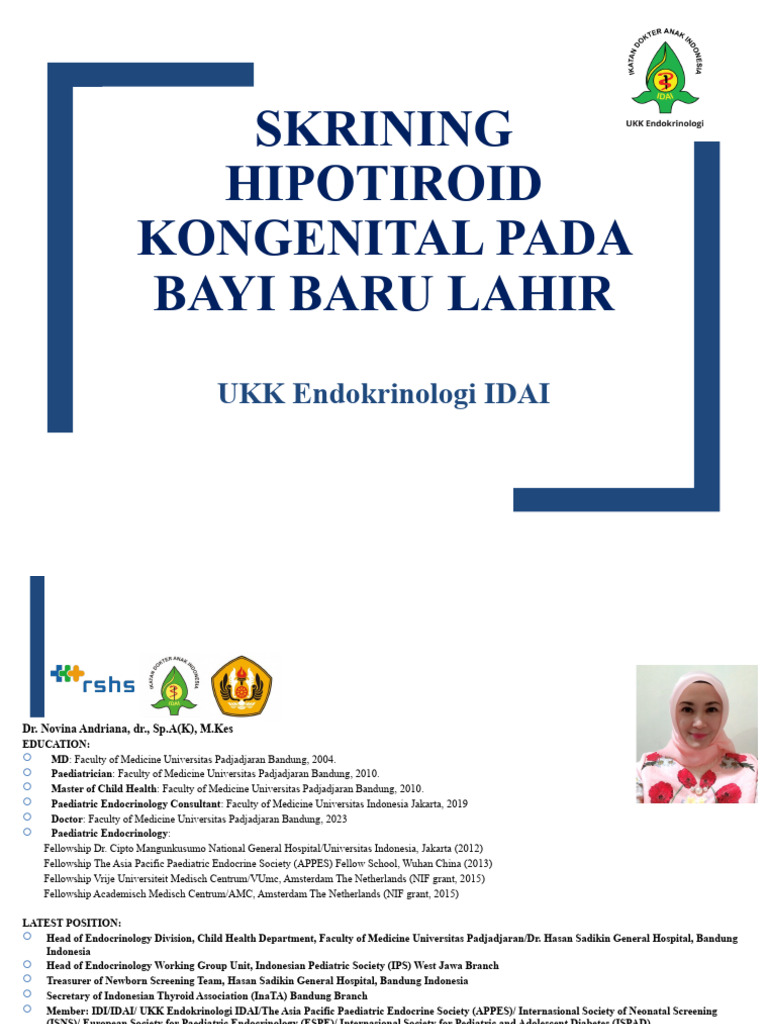 Skrining Hipotiroid Kongenital Pada Bayi Baru Lahir | PDF