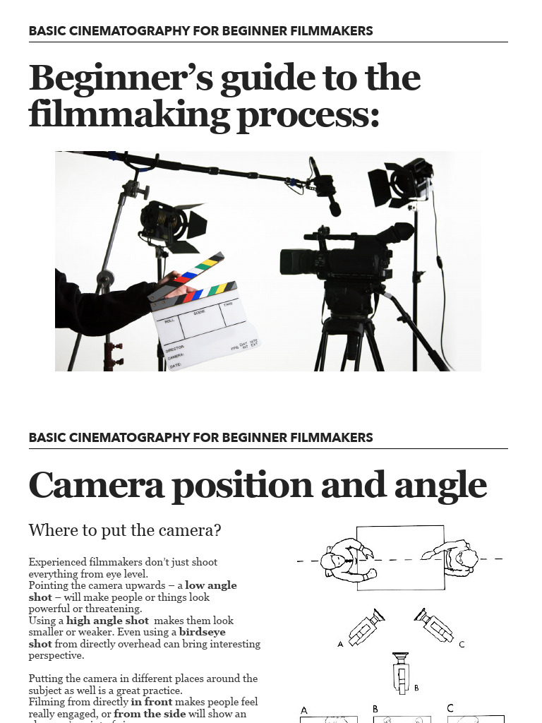 Filming | PDF | Cinematography | Camera