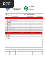 Form Check List Inspeksi Genset | PDF