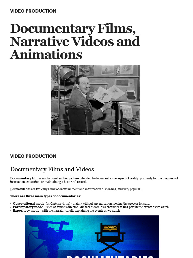 Documentary Narrative Reduced | PDF | Documentary Film | Entertainment