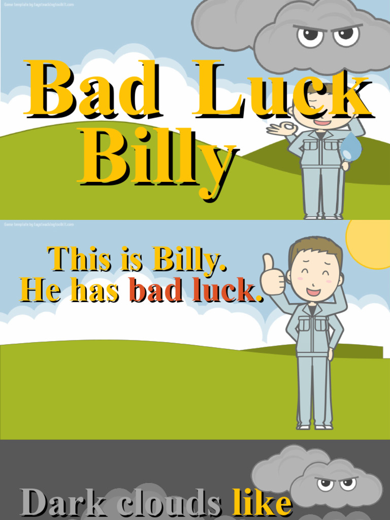 Bad Luck Billy - Past Tense | PDF