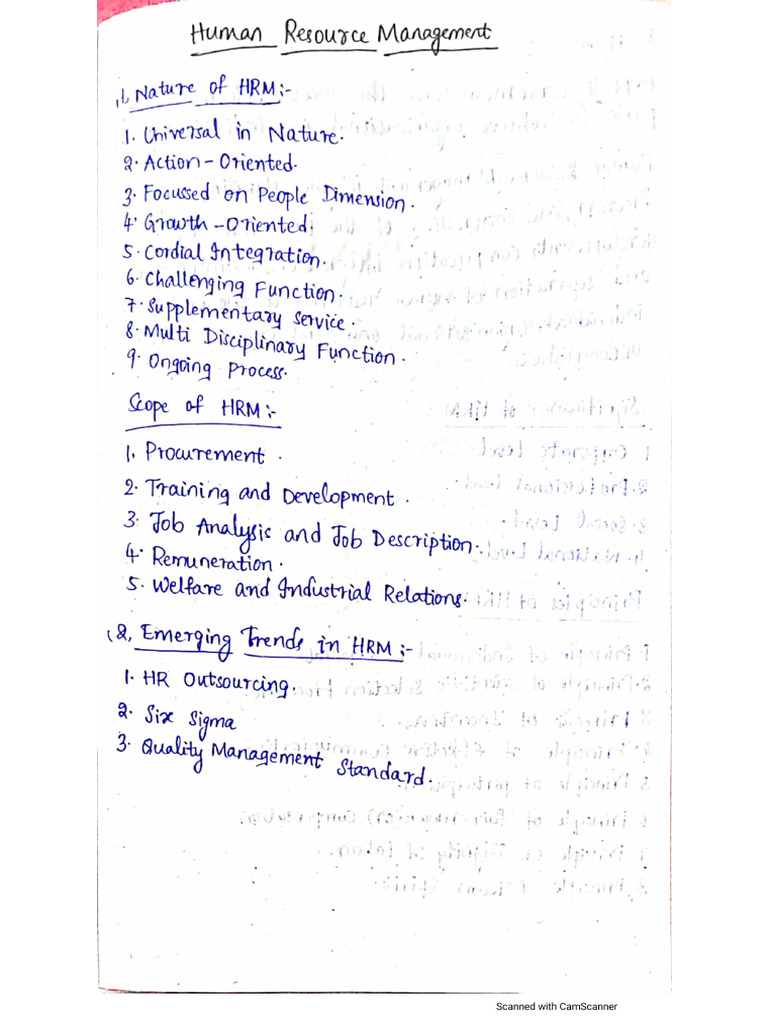 Human Resource Management Side Headings-1 | PDF