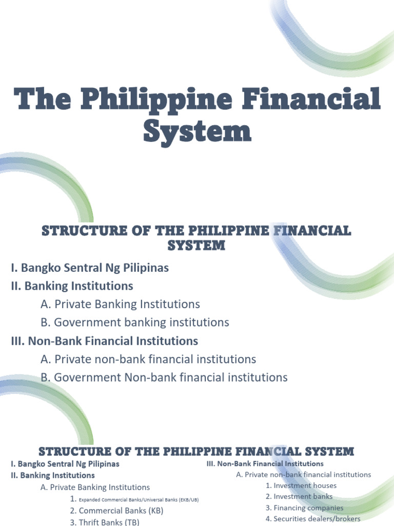 Overview of the Philippine Financial System | PDF | Securities (Finance ...
