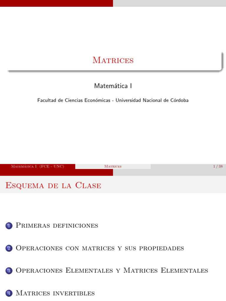 Matrices 2023 | PDF | Matriz (Matemáticas) | Teoría de la matriz