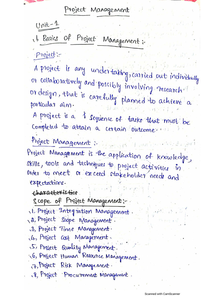 Project Management Side Headings-1 | PDF