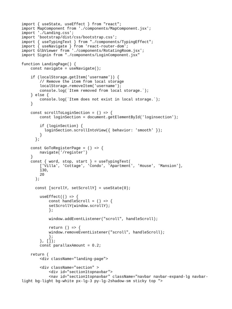 LandingPage - JSX Kya Pata | PDF