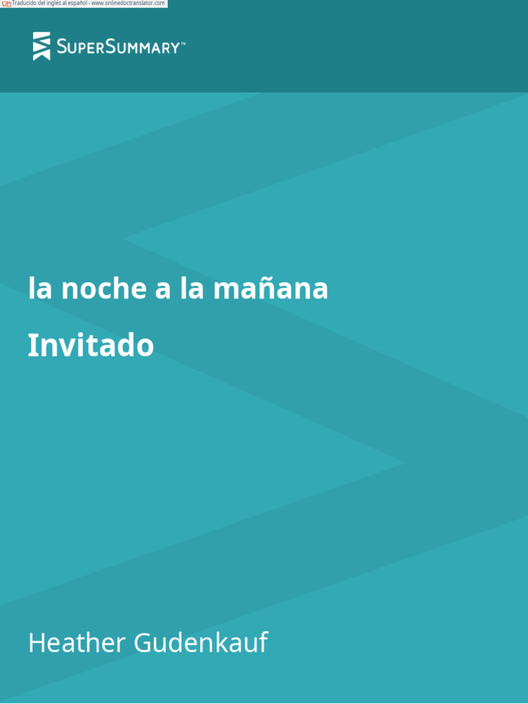 The Overnight Guest - Super Resumen | PDF | Suspense (Género) | Agatha ...