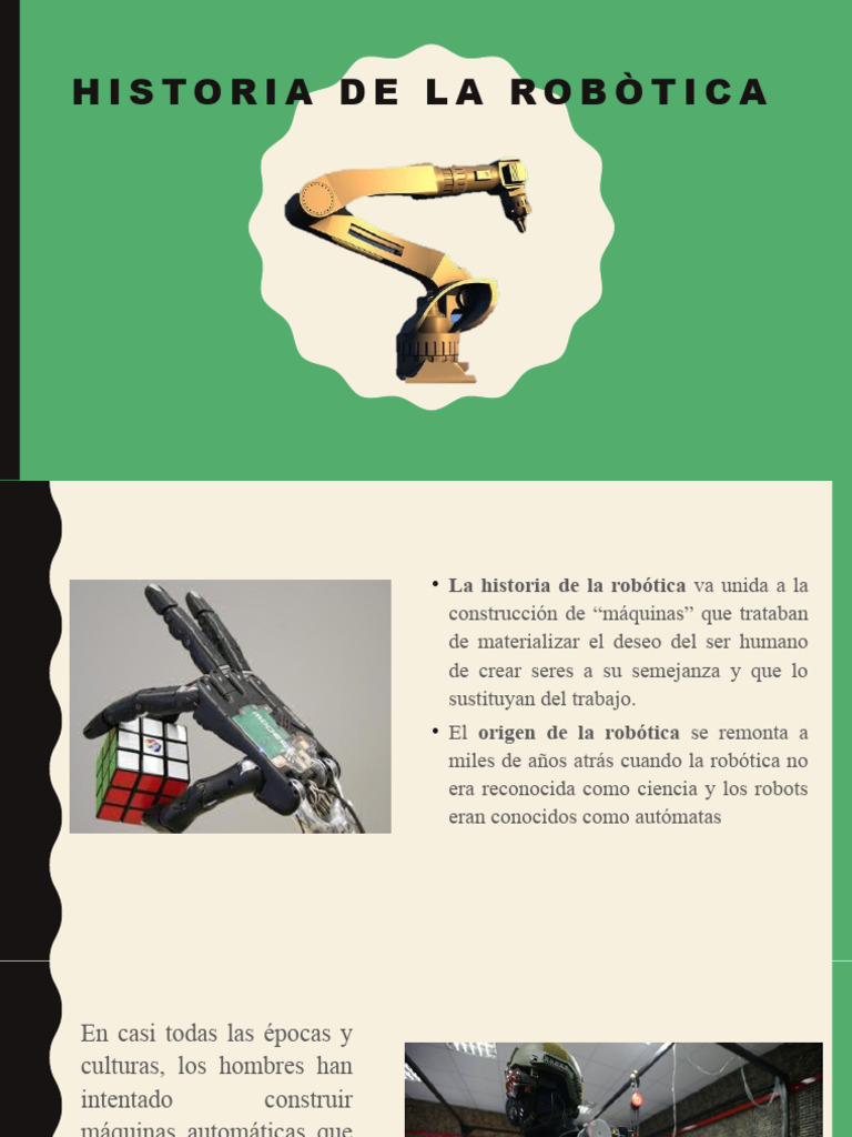 Historia de La Robòtica 2 | PDF | Robot | Robótica
