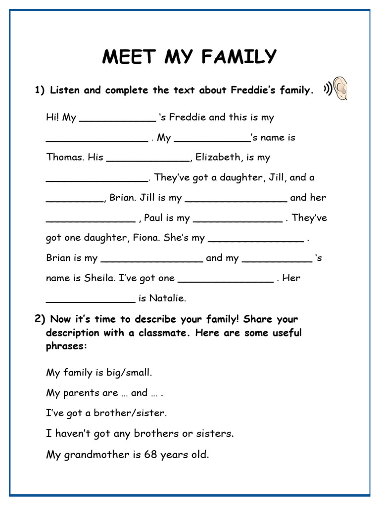 Meet My Family | PDF