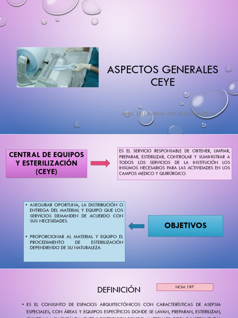 Aspectos Generales de Ceye | PDF | Esterilización (Microbiología) | Las bacterias