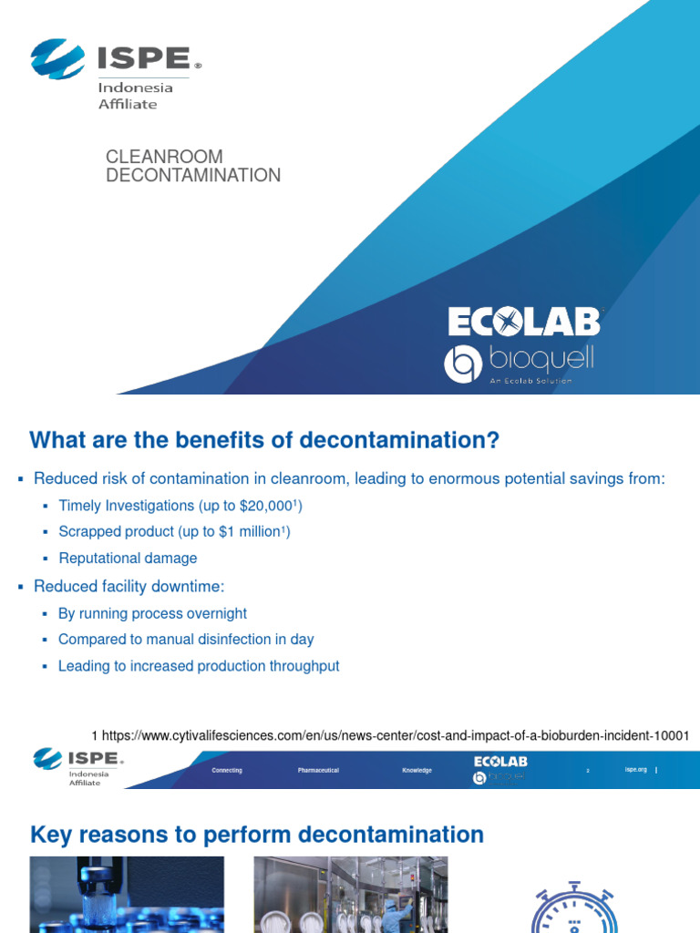 ISPE Indonesia Webinar Cleanroom Decontamination - Final Chris Berridge ...