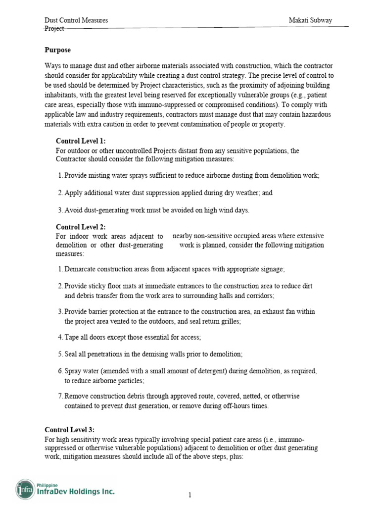 Dust-Control Denr | Download Free PDF | Dust | Materials