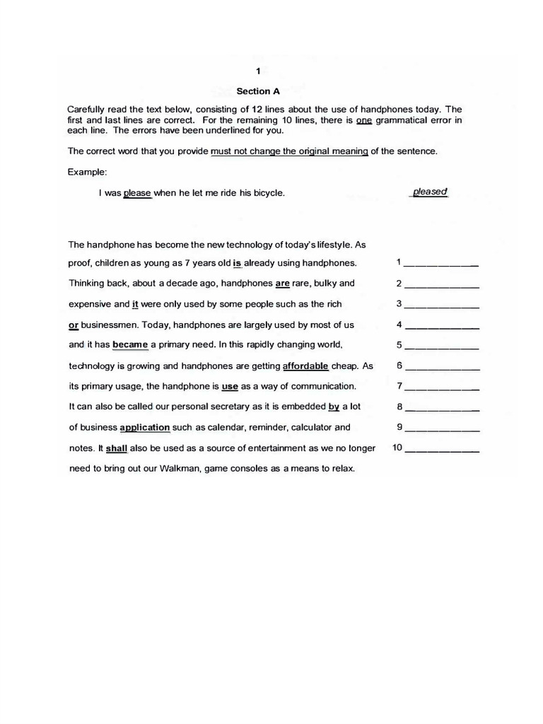 Secondary 1 English Language Paper 1 & 2 | PDF