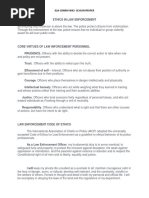 Law Enforcement Code of Ethics | PDF