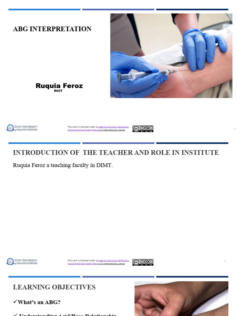 Abgs (Lecture 1) | PDF | Physiology | Medical Specialties