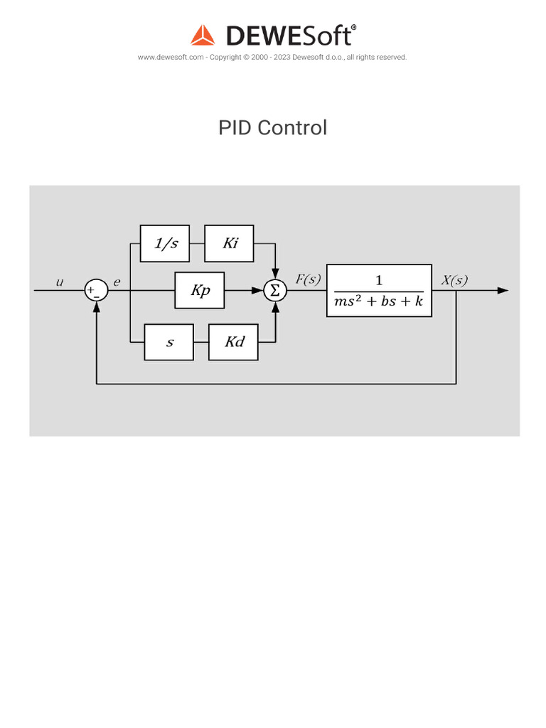 Pid Control | PDF | Damping | Control Theory