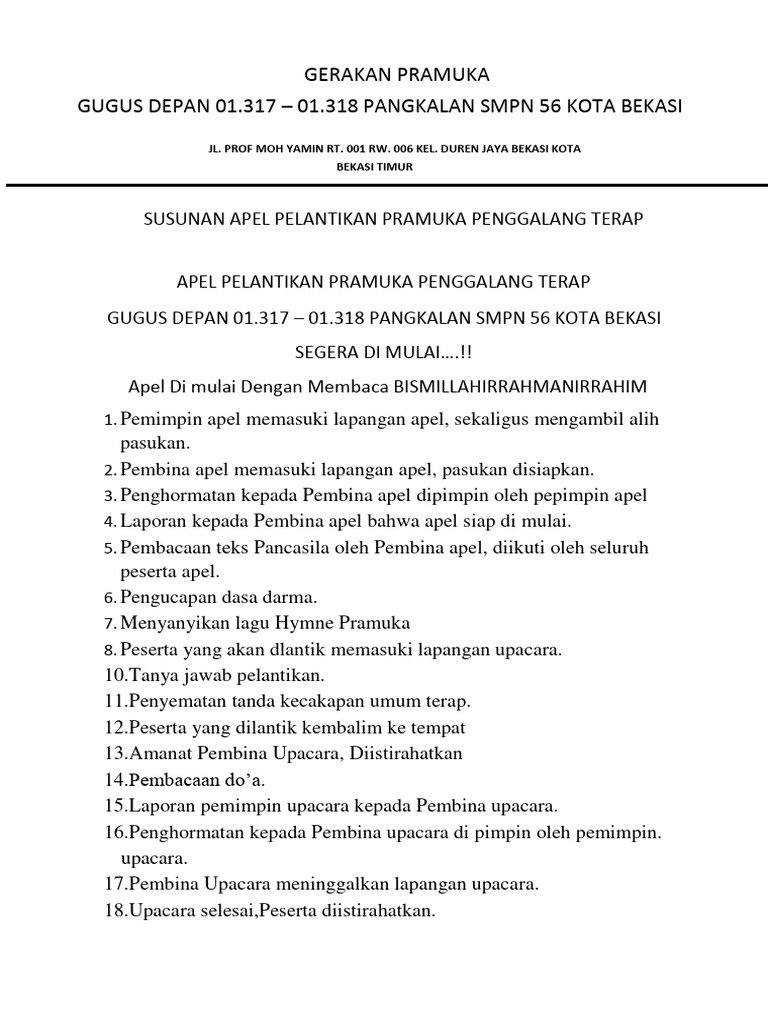 Teks Susunan Apel | PDF