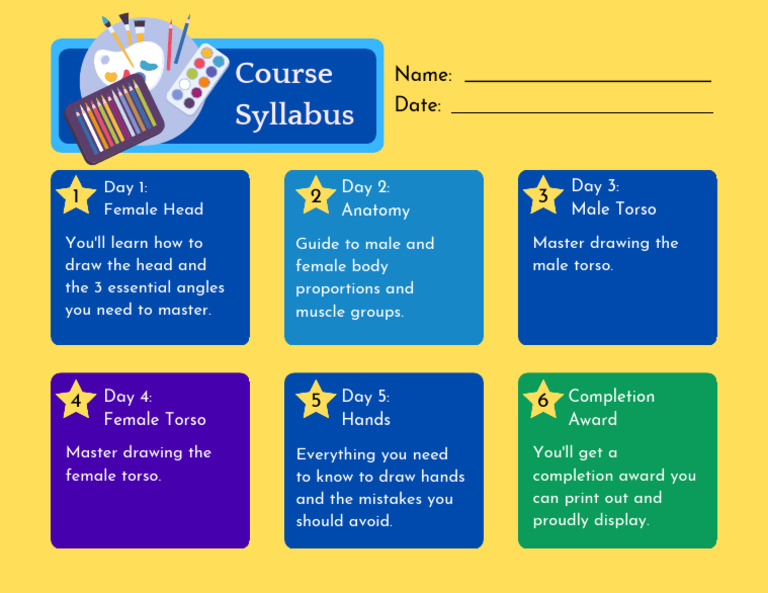 Jae Johns Free Drawing Course Syllabus | PDF