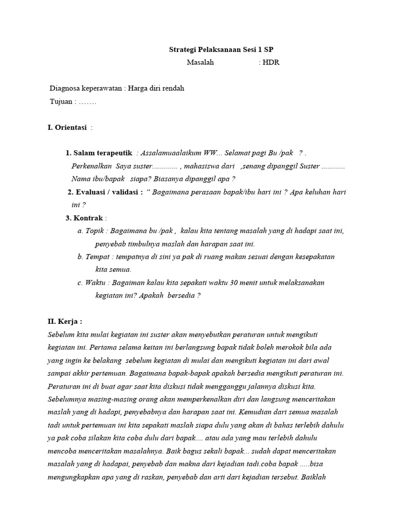 Contoh SP HDR | PDF