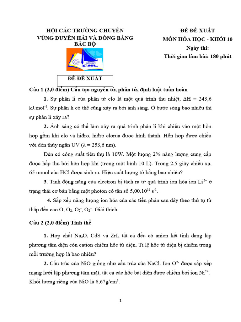 ĐỀ ĐỀ XUẤT DHBB 2022 K10 ĐỀ | PDF