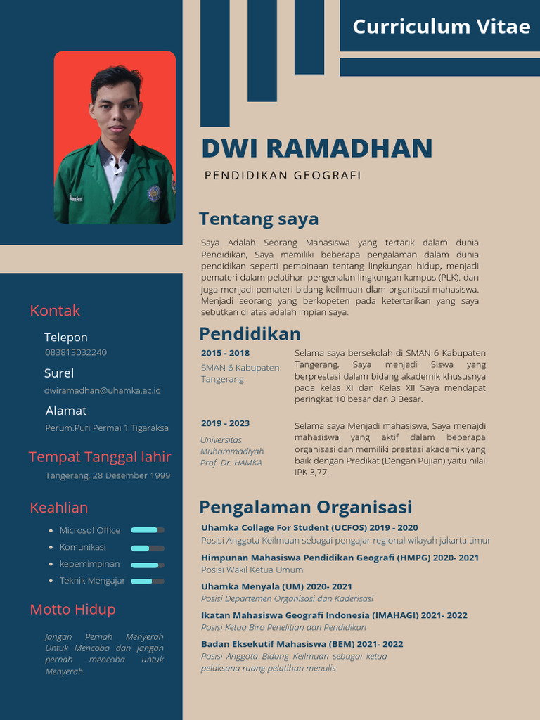 CV - Dwi Ramadhan | PDF