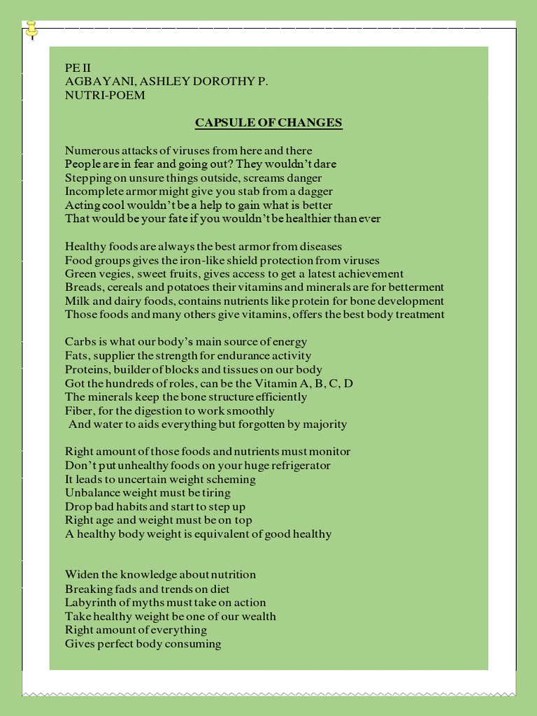 Nutritional Guide for Healthy Living | PDF | Self-Improvement