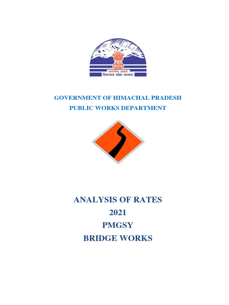 Himachal Pradesh PMGSY Rates 2021 | PDF | Gravel | Construction Aggregate